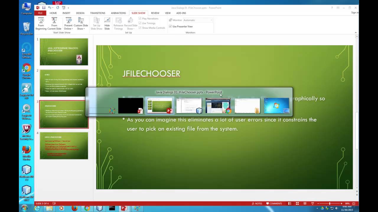 Java Dialogs 01 JFileChooser
