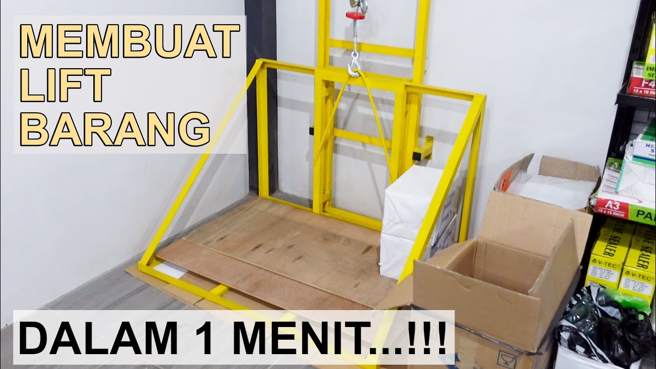 Membuat Lift Barang Sederhana dengan Mudah Dalam 1 Menit || Ardeakon
