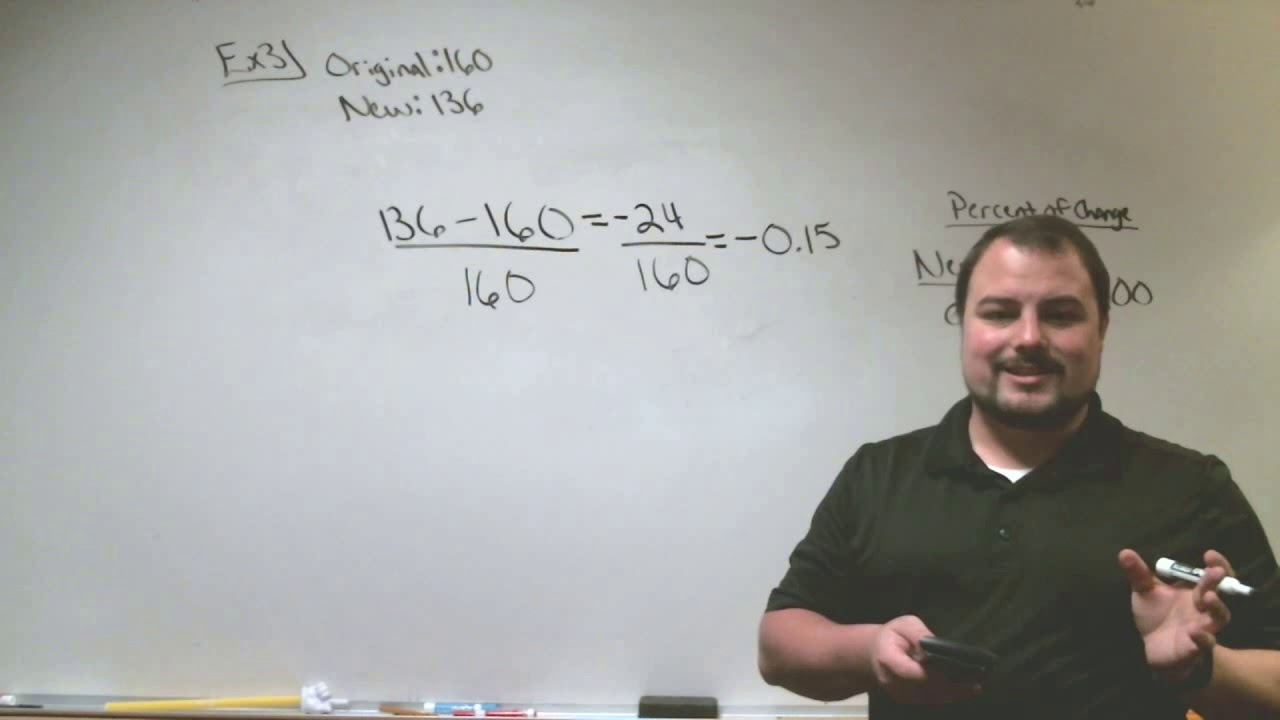 7th Grade Math Chapter 2 Lesson 5 Percent of Change
