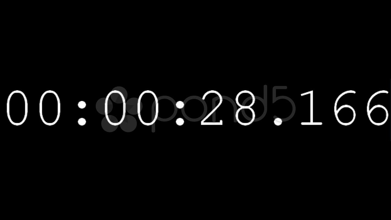 Countdown Timer Clock. Stock Footage