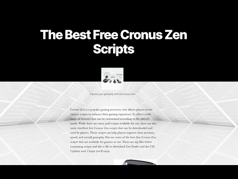 crouns zen free scrpits tutorl for fortnite/cod and apex