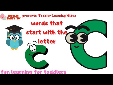 Zoom Learning Video for Toddlers ©️ Learn new words starting with the letter ©️ Fun Learning