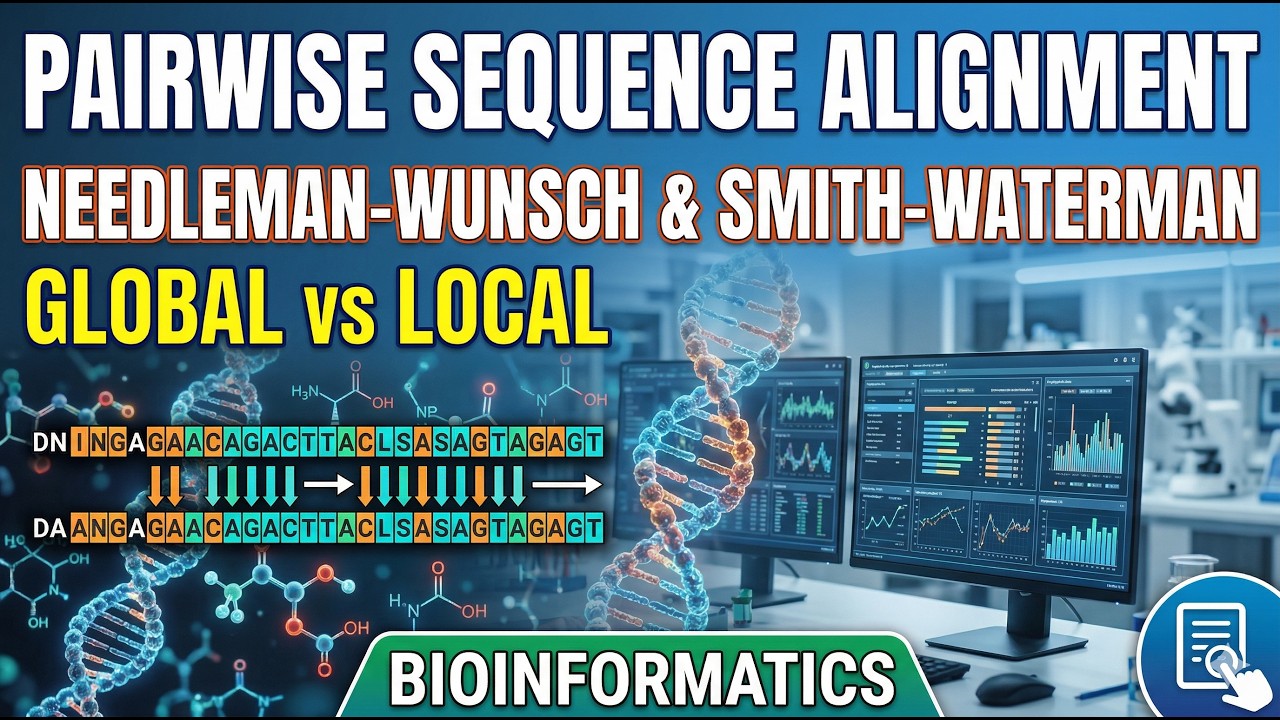 Pairwise Sequence Alignment #localalignment #globalalignment #sequencing