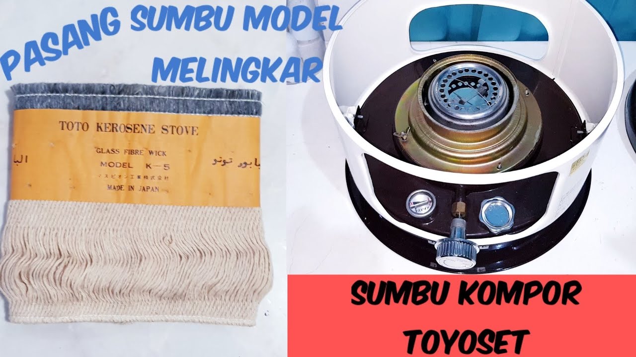 How to replace the wick on a Toyoset kerosene stove [Circular wick]