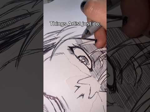 Things Artist just do..๐๐ป #shorts #jjk #gojo #art #artist #anime #sketch