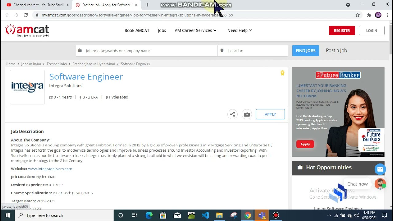 Software Engineer | Integra Solutions | Freshers are eligible | Work From Home | Online Interview|