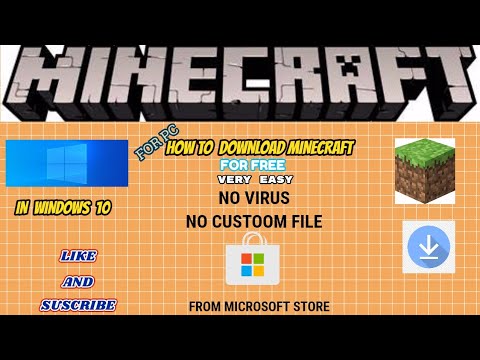 HOW TO DOWNLOAD MINECRAFT FOR FREE ON PC.IN WINDOWS 10.