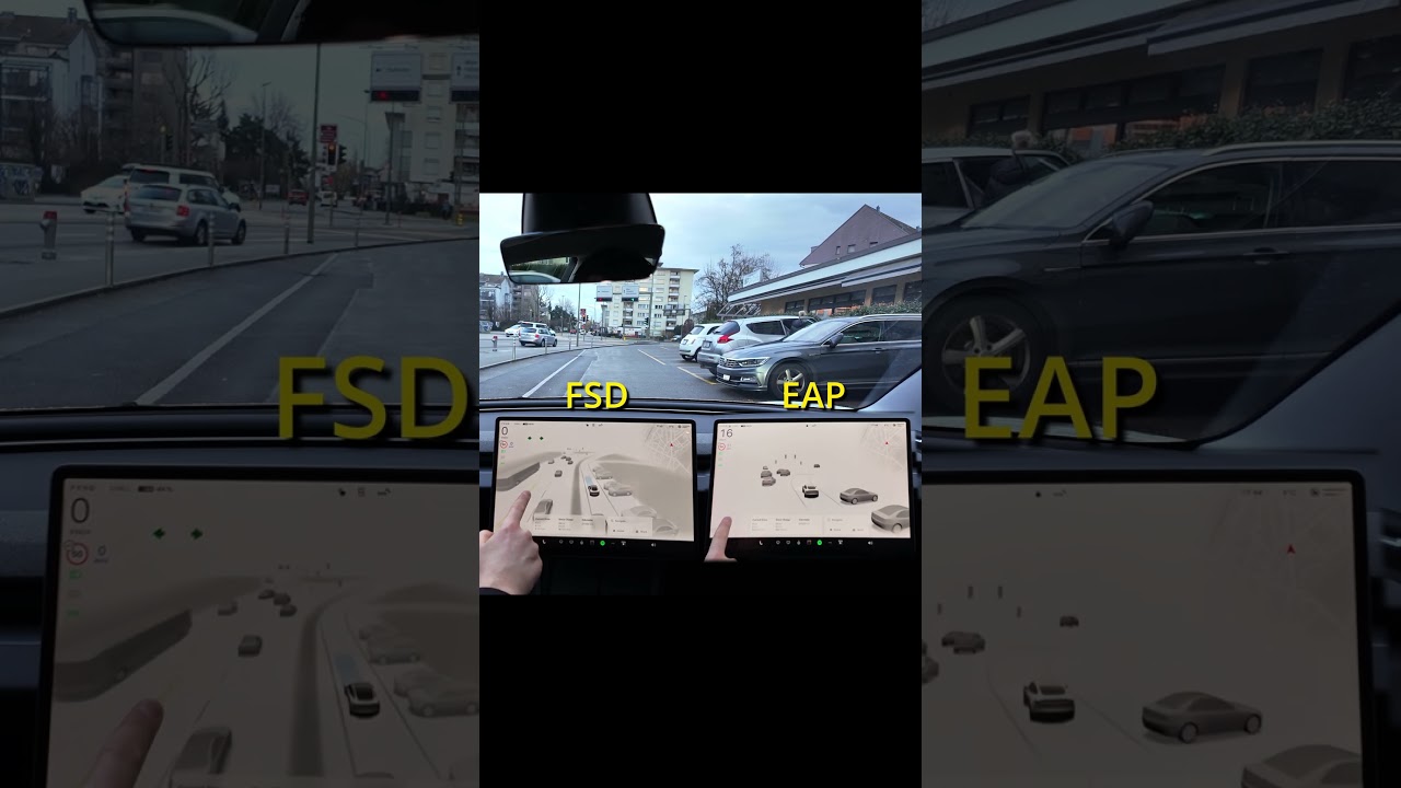 Tesla FSD in Europe (only visualization for now)