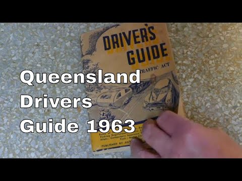 1963 Queensland Drivers Guide Handbook ๐