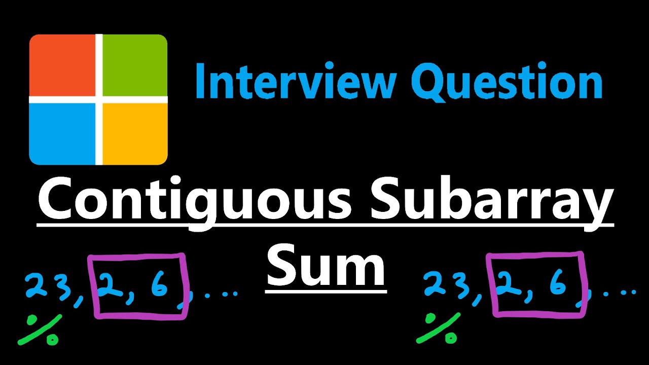 Continuous Subarray Sum - Leetcode 523 - Python