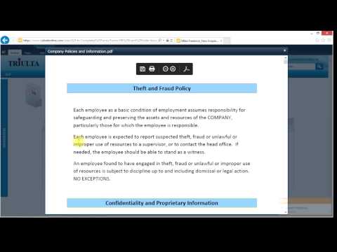 CTRAQ - Using the HR module to create hiring documents