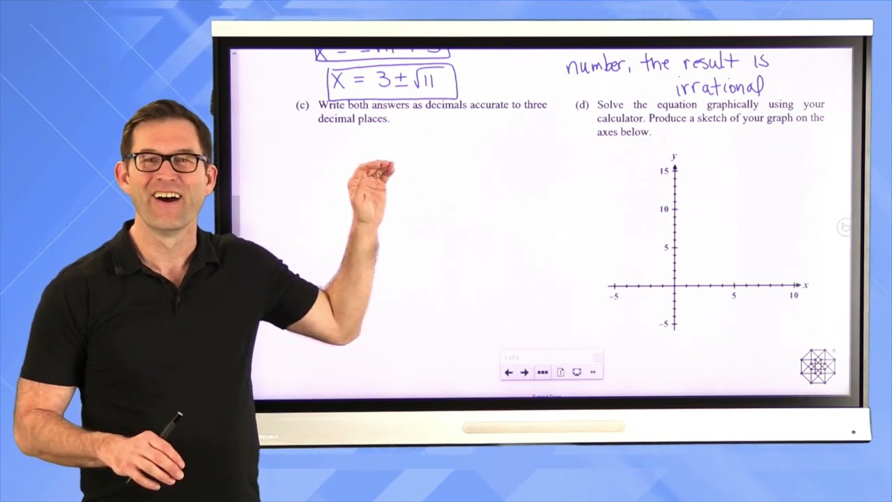 N-Gen Math Algebra I.Unit 9.Lesson 5.Quadratic Equations with Irrational Solutions