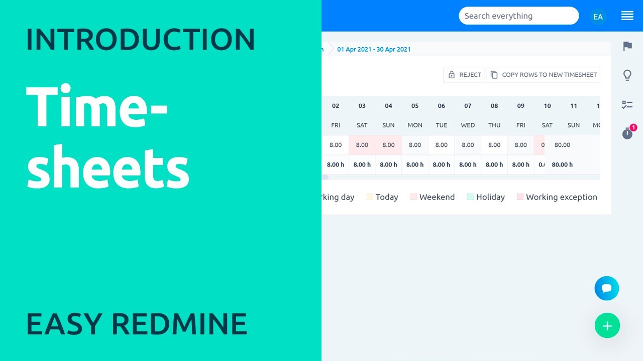 Timesheets in Easy Redmine