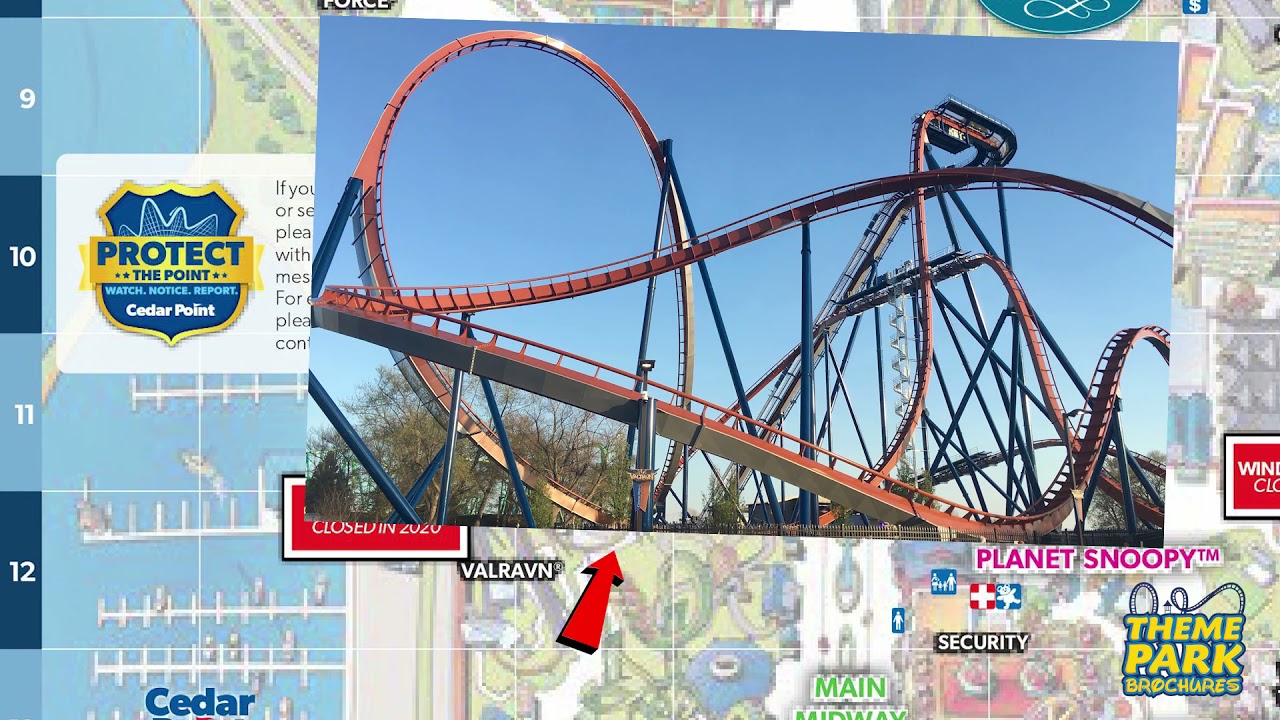 Cedar Point Map 2021 - All Locations and Free Map Download