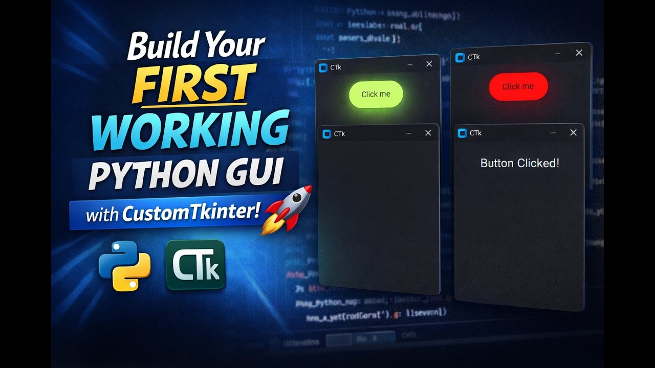 Learn to Build your First Exciting GUI in Python! – CustomTkinter
