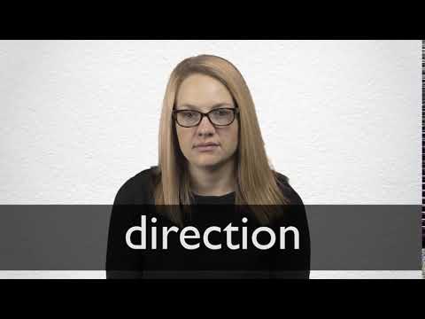 DIRECTION definition and meaning | Collins English Dictionary