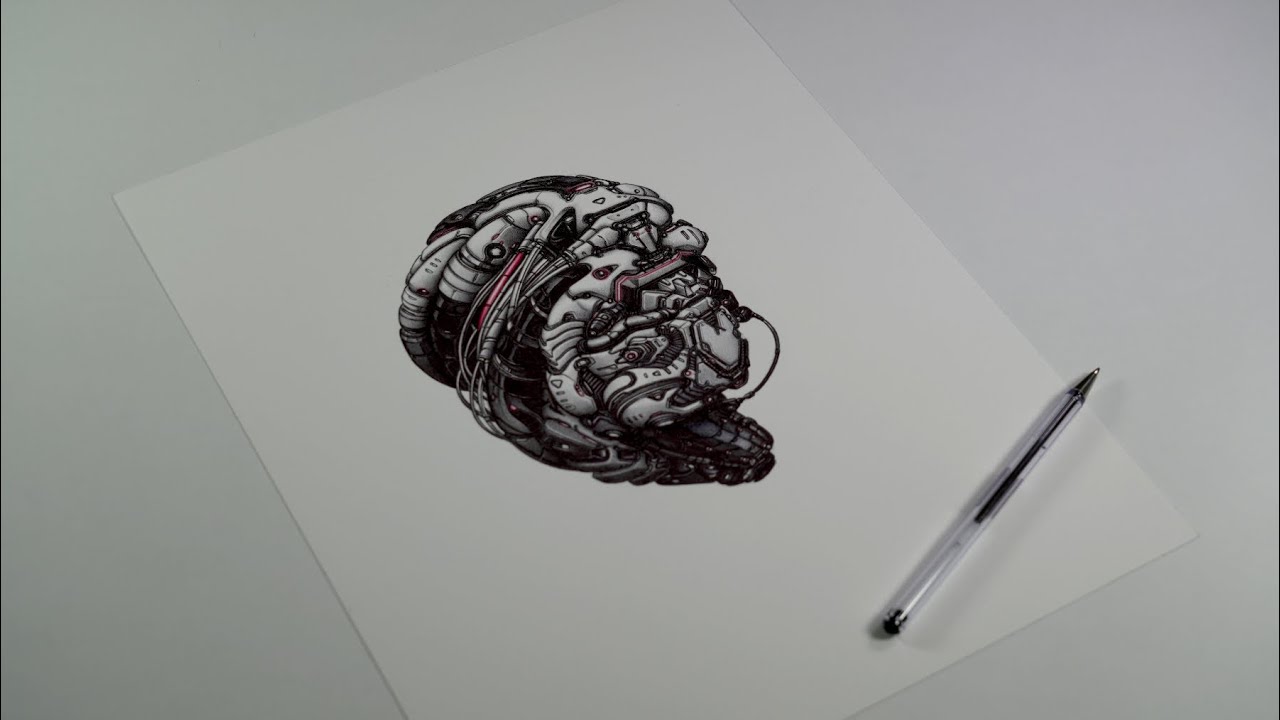 Full mecha ballpoint pen mask process