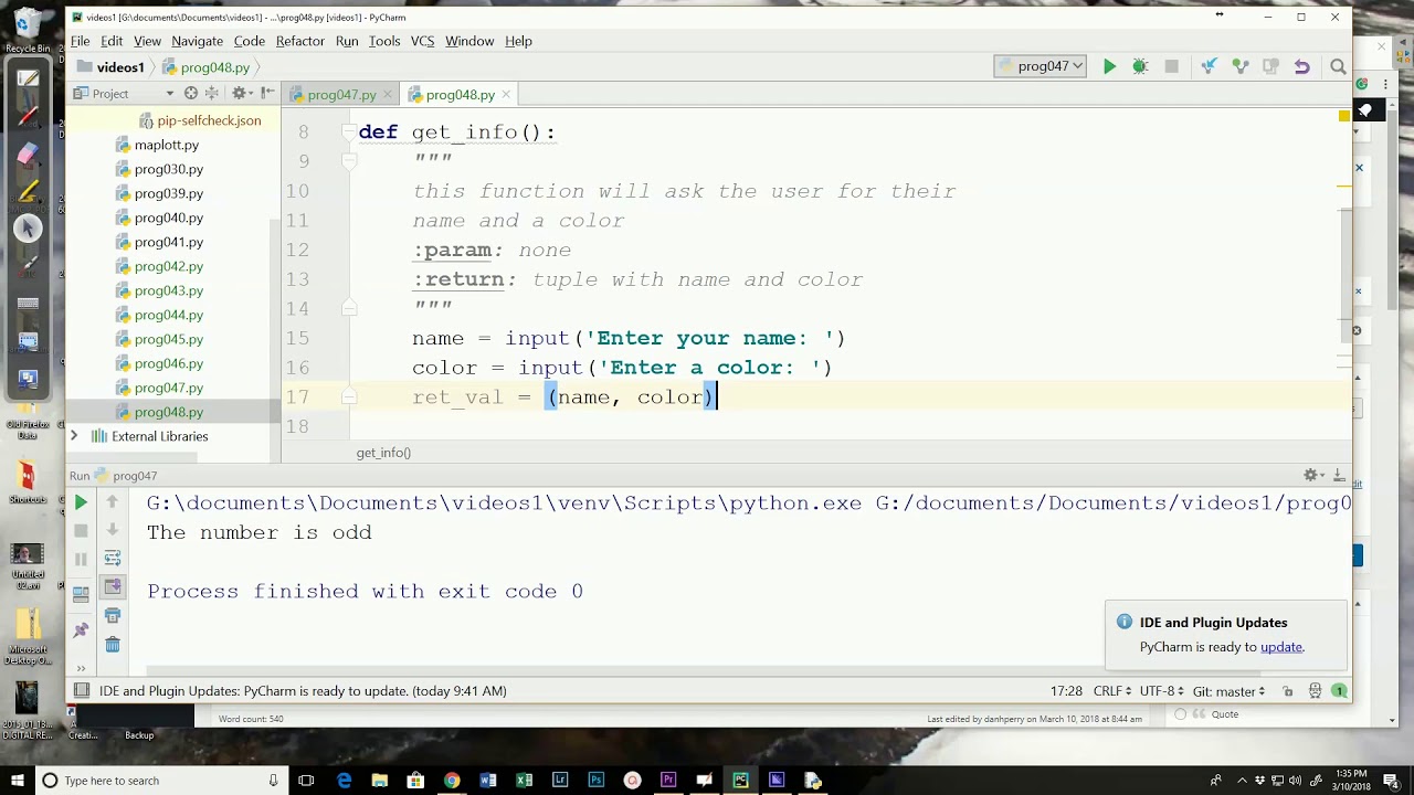 048 -Return tuples from functions