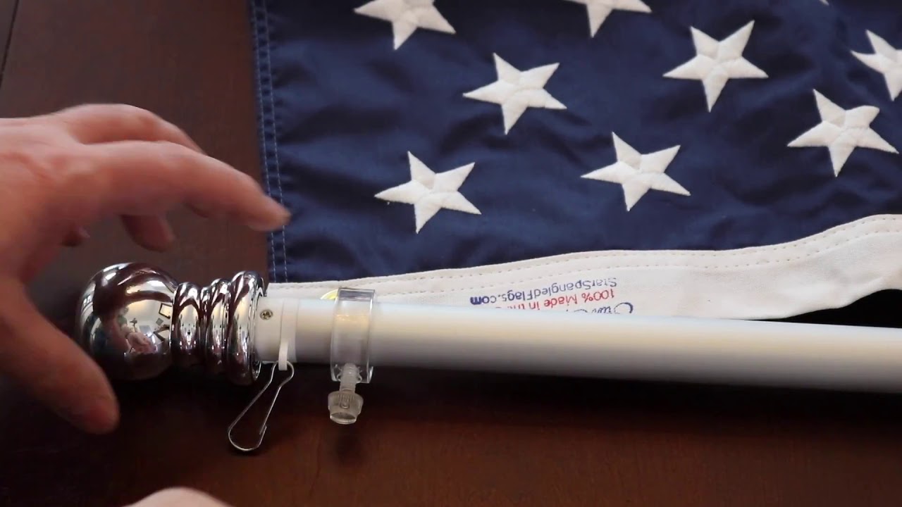Star Spangled Flags No Tangle Flag Pole Assembly