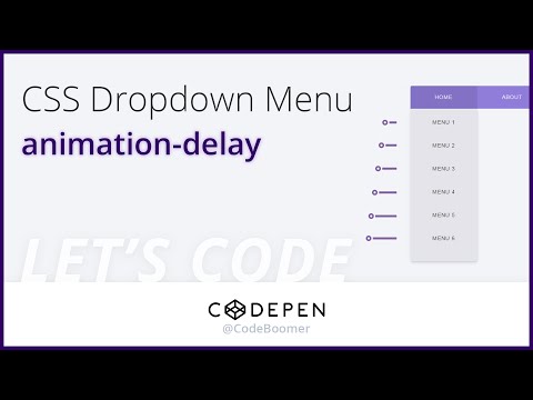 Let's Codepen: #1 CSS Animated Dropdown Menu