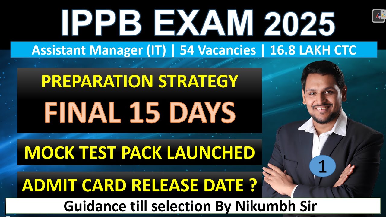 IPPB Assistant Manager (IT) Exam Preparation Strategy: Syllabus Details ...