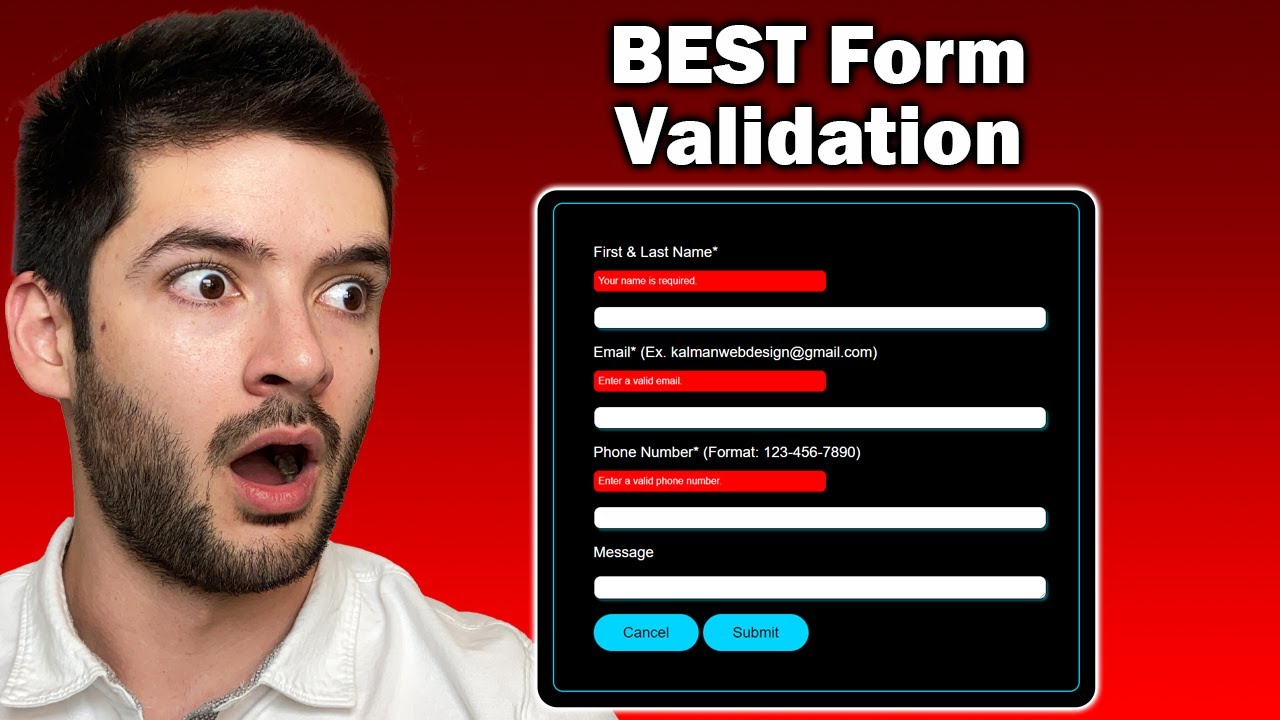 #1 Way to Validate Forms with JavaScript - Complete Tutorial with Source Code