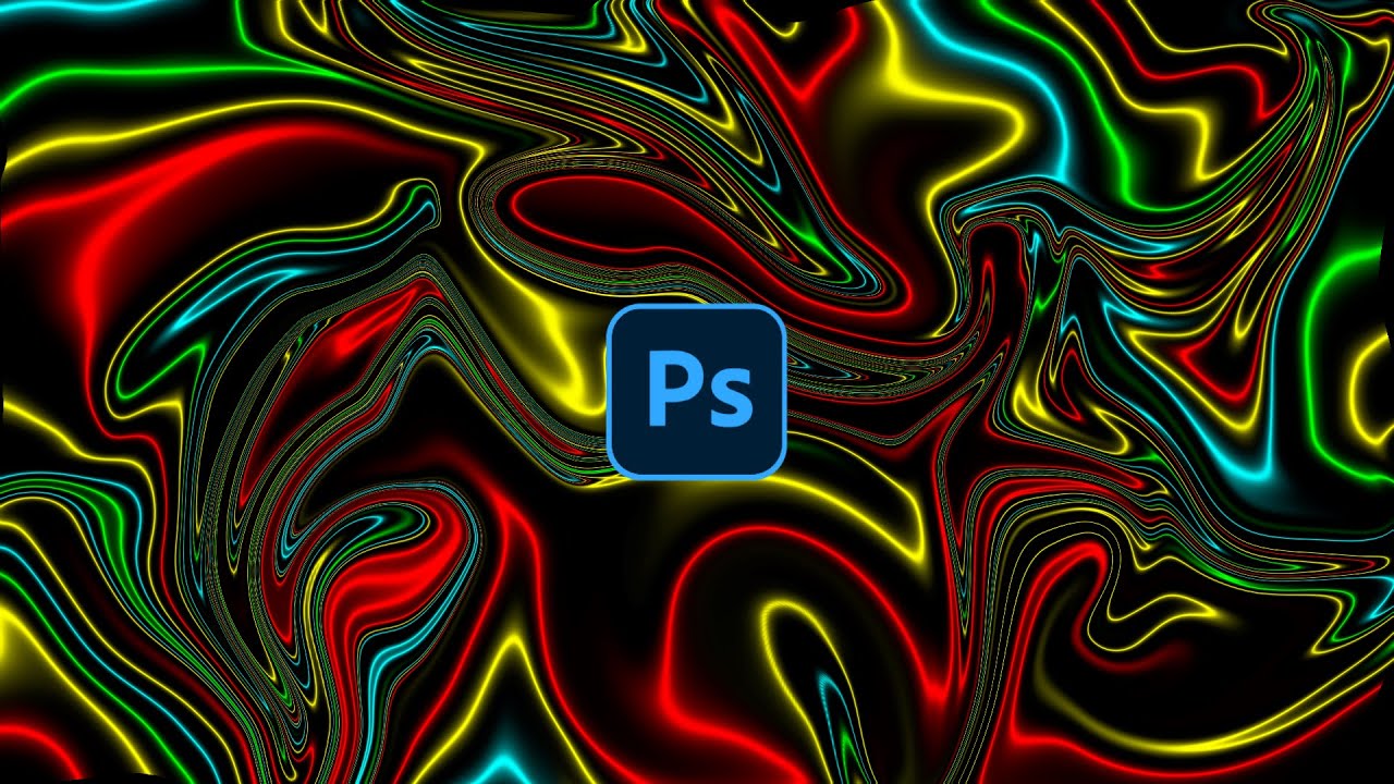 How to Create a Neon Liquid Abstract Background in Photoshop