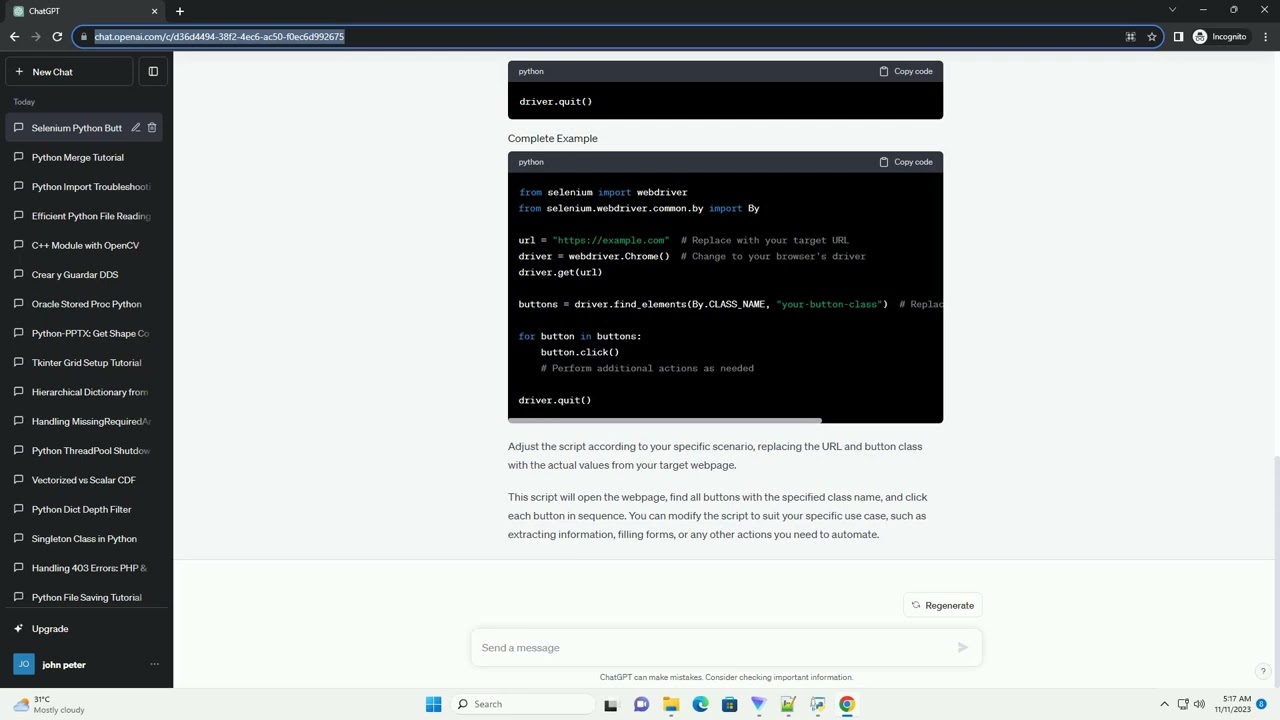 Selenium mulltiple buttons with the same type python