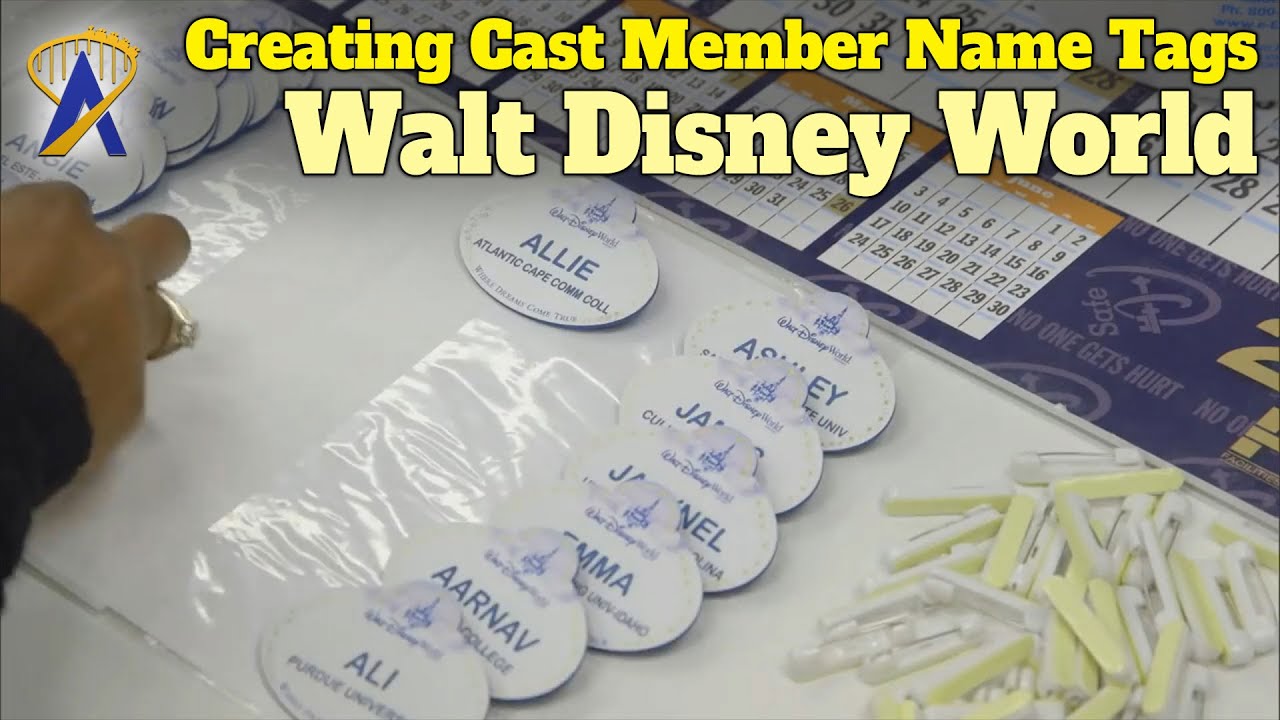 MyDisneyFix | Creating Disney Name Tags For New Cast Members ...