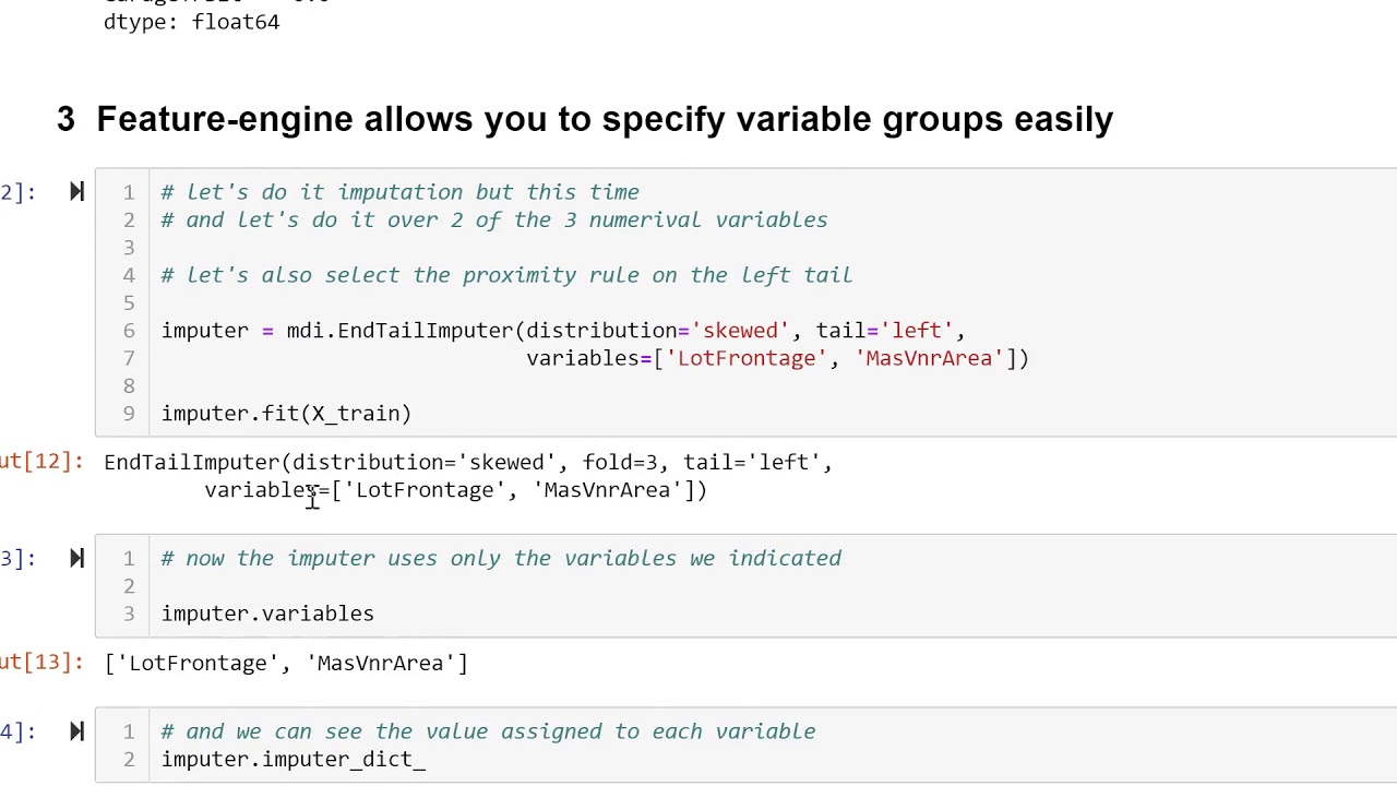 End tail imputation with Feature-engine