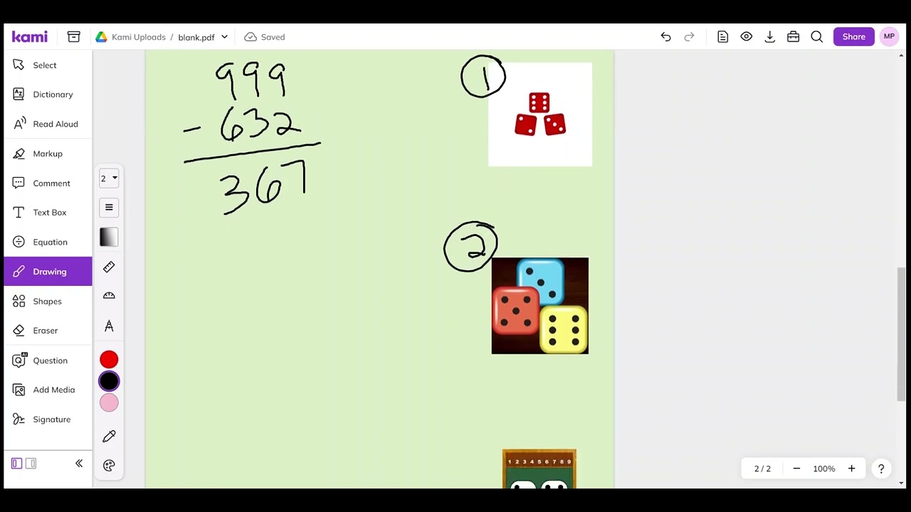 Math Game: Get to Zero Instructions and Example.pdf