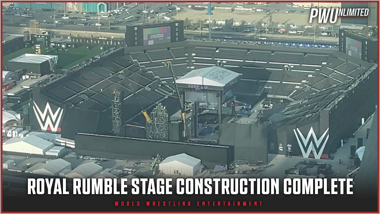VIDEO: WWE Royal Rumble Stadium Construction Completed