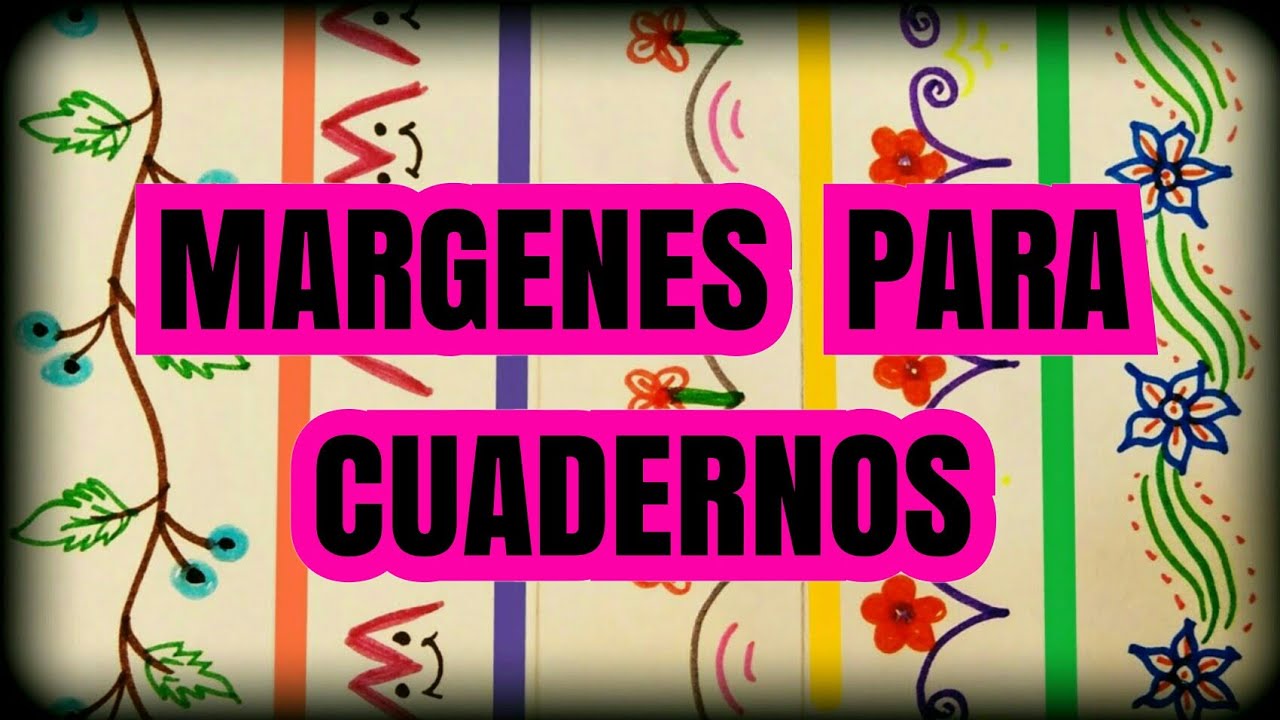 Margenes Para Cuadernos | Bordes Para Cartas | ideas de diseño de portada de cuadernos