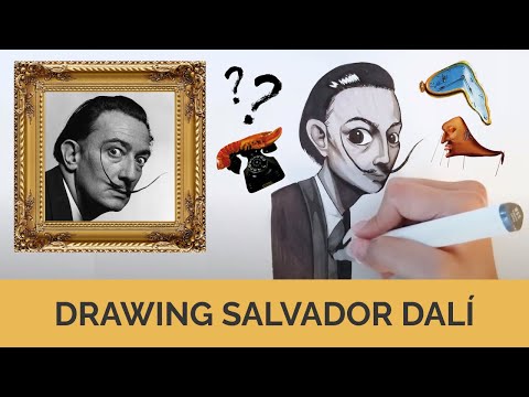 Fun Facts about Surrealist SALVADOR DALI: Anime-Style Drawing Tutorial