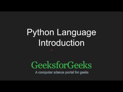 Python Programming Tutorial | Introduction | GeeksforGeeks