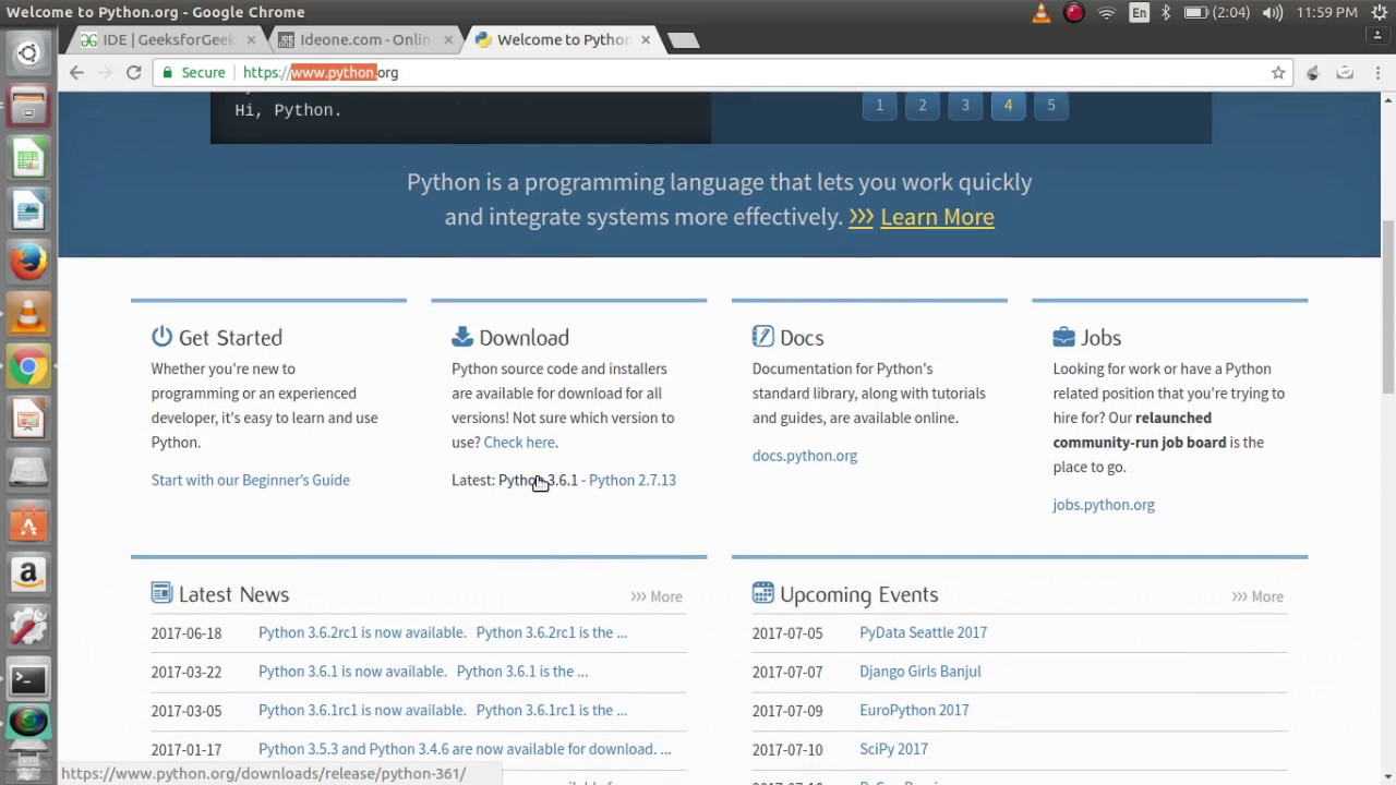 Python Programming Tutorial | Introduction | GeeksforGeeks