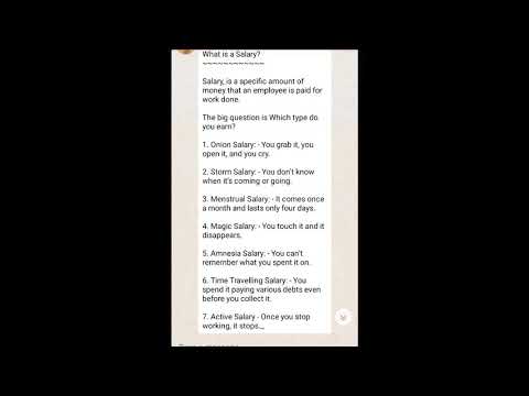 Definition of a salary