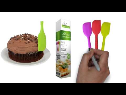 Ez cook 001 - Woo Silicone Spatula Set of 3