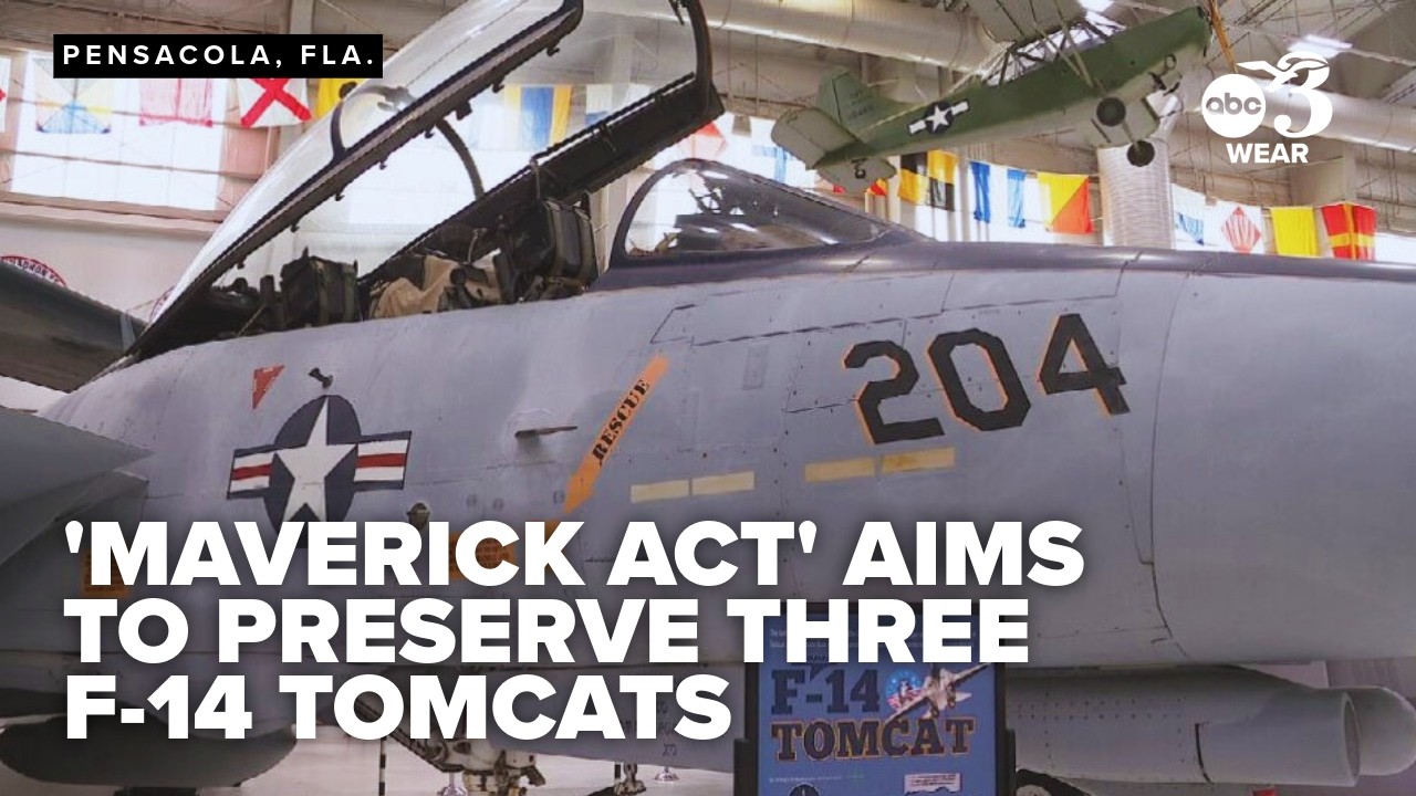 'Maverick Act' aims to preserve three F-14 Tomcats with restoration in Alabama