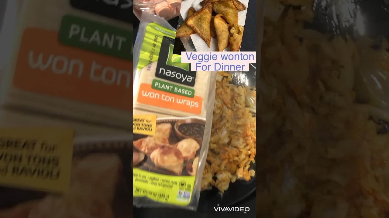 Easiest Veggie Wonton Wraps #plantbased #nasoya #recipe