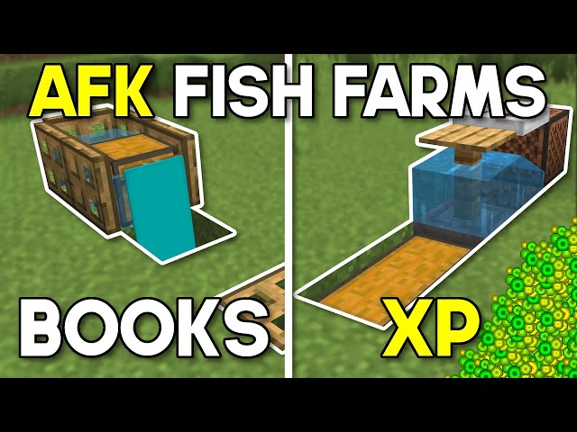 How to make an AFK fish farm in Minecraft Bedrock