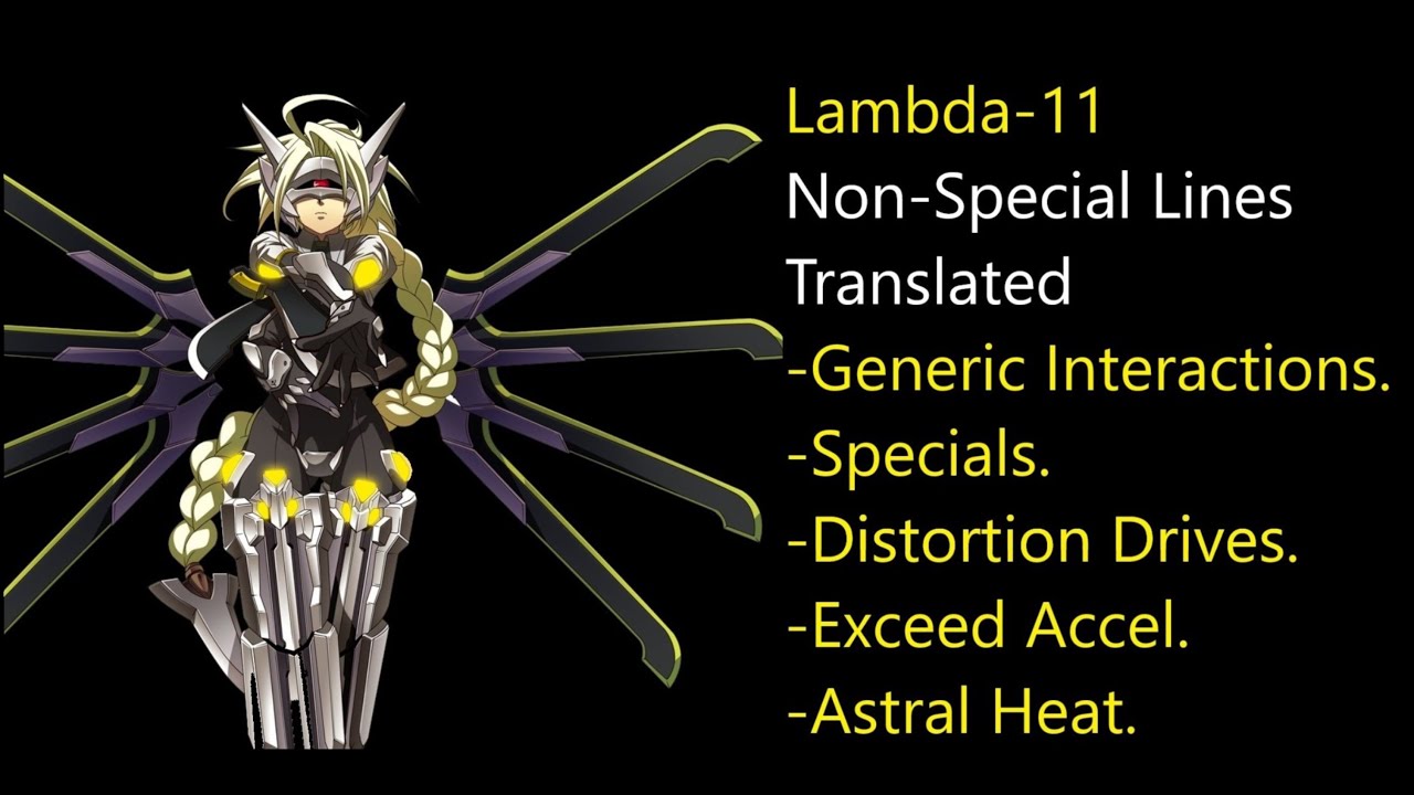 BlazBlue Centralfiction Lambda-11 Fully Translated