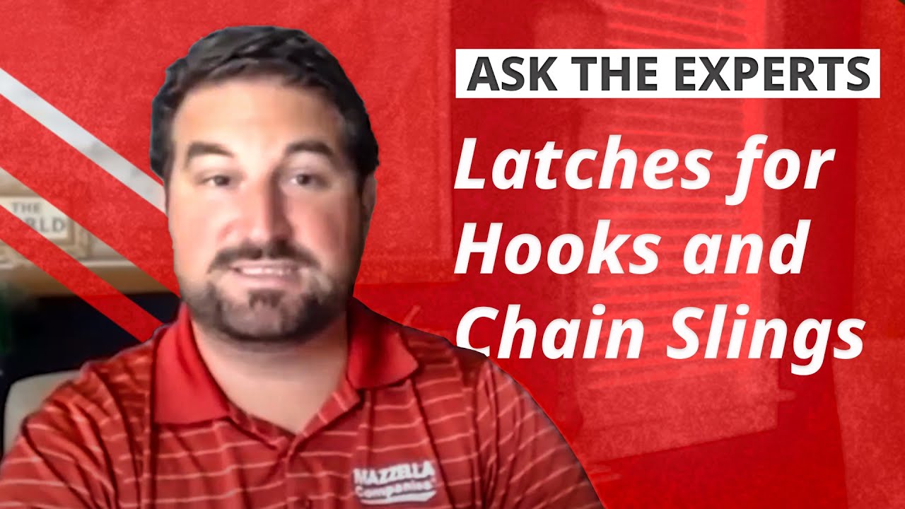 When are Latches Required for use on Hooks and Chain Slings?