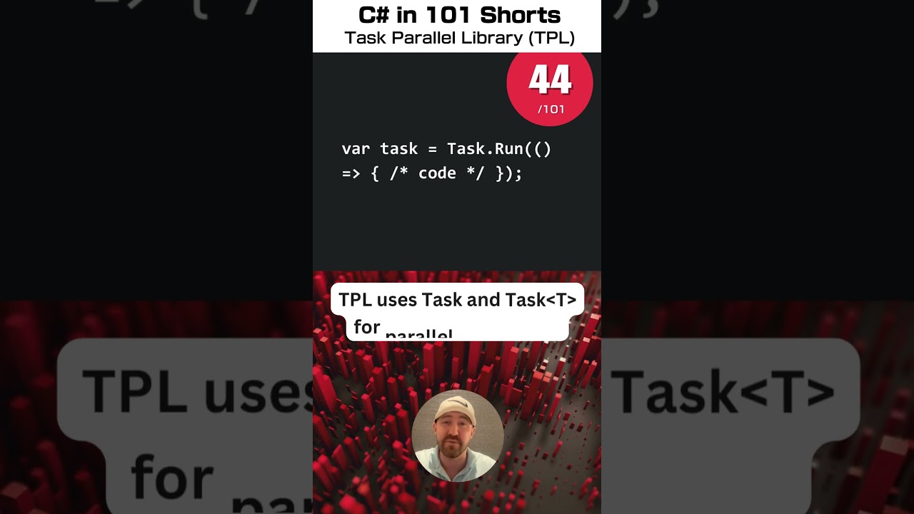 C# Task Parallel Library (TPL) - C# for .NET in 101 Shorts - 44 /101