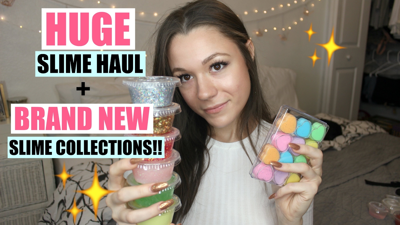 HUGE SLIME COLLECTION & ANNOUNCING MY NEW SLIMES!💕