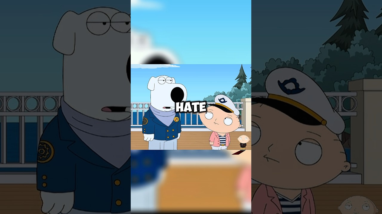 Brian puts Cat’s protective league pin on his lapel🙁 #familyguy #petergriffin #funny#shorts