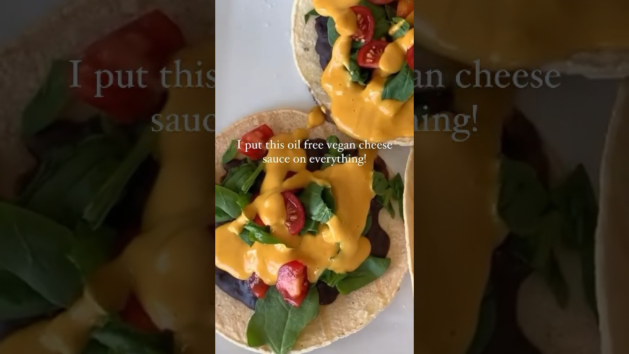 I put this vegan cheese sauce on everything! (Recipe in comments) #wfpbvegan #plantbaseddiet