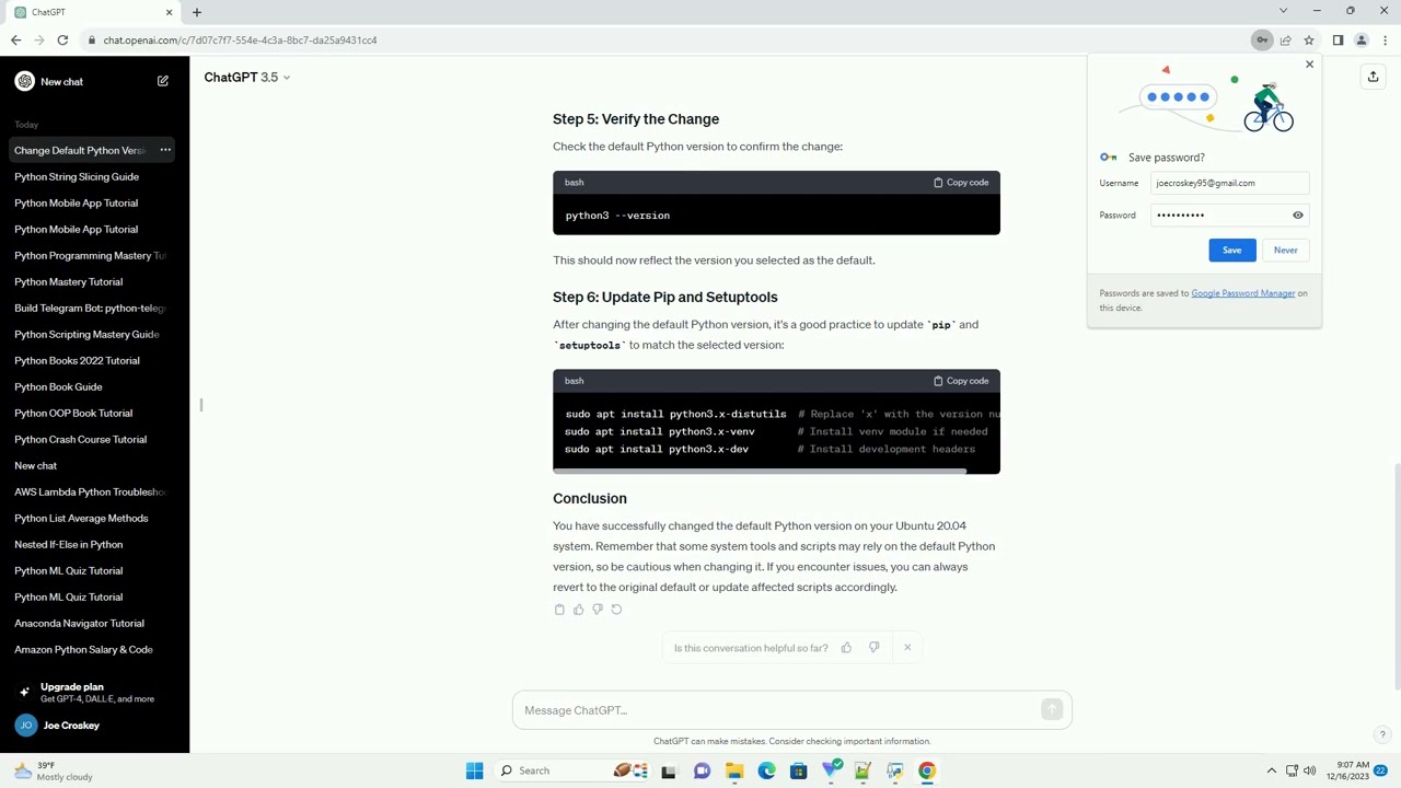 change default python version ubuntu 20 04
