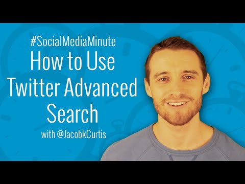 [HD] How to Use Twitter Advanced Search for Business - #SocialMediaMinute