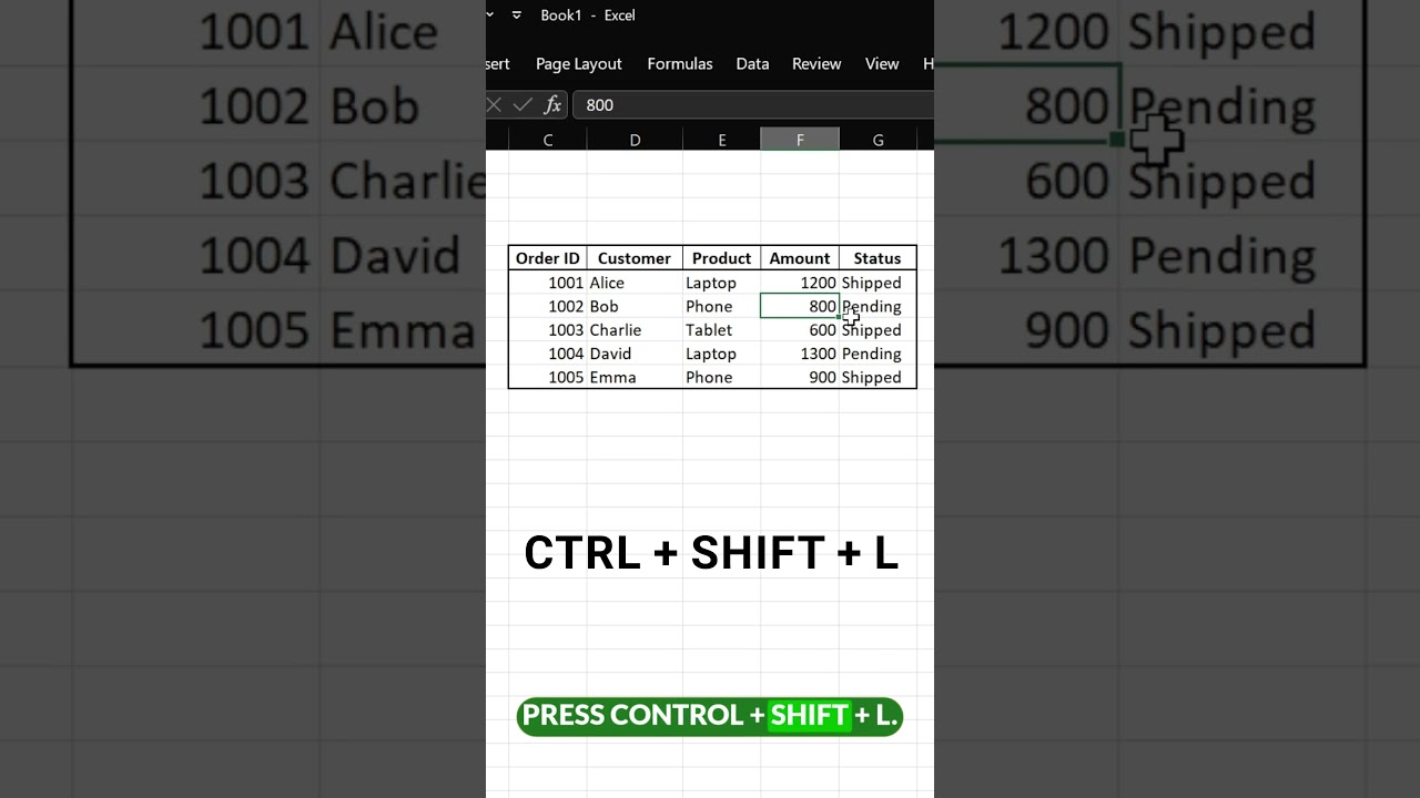 Unlock the Power of Ctrl+Shift+L Shortcut in Google Sheets & Excel!
